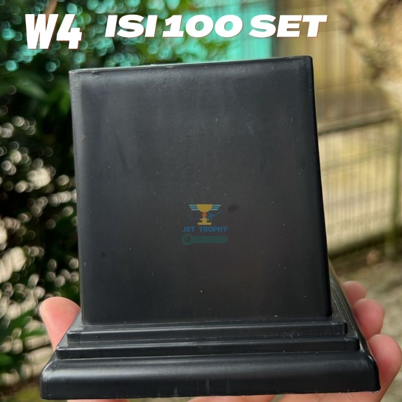 Jual Tatakan Piala W4 Hitam (isi 100) | Shopee Indonesia