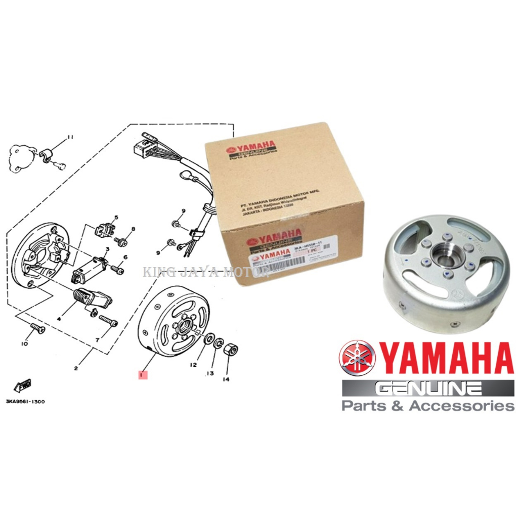 Jual Rotor Magnit Magnet Rxk Rx King Rxking Original 3KA-H5550-11 ...