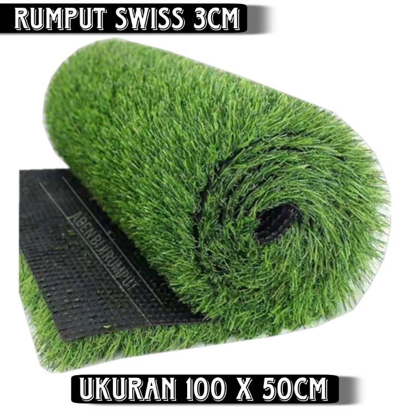 Jual Rumput sintetis swiss 3cm -100cm x 50cm - rumput sintetis dekorasi ...