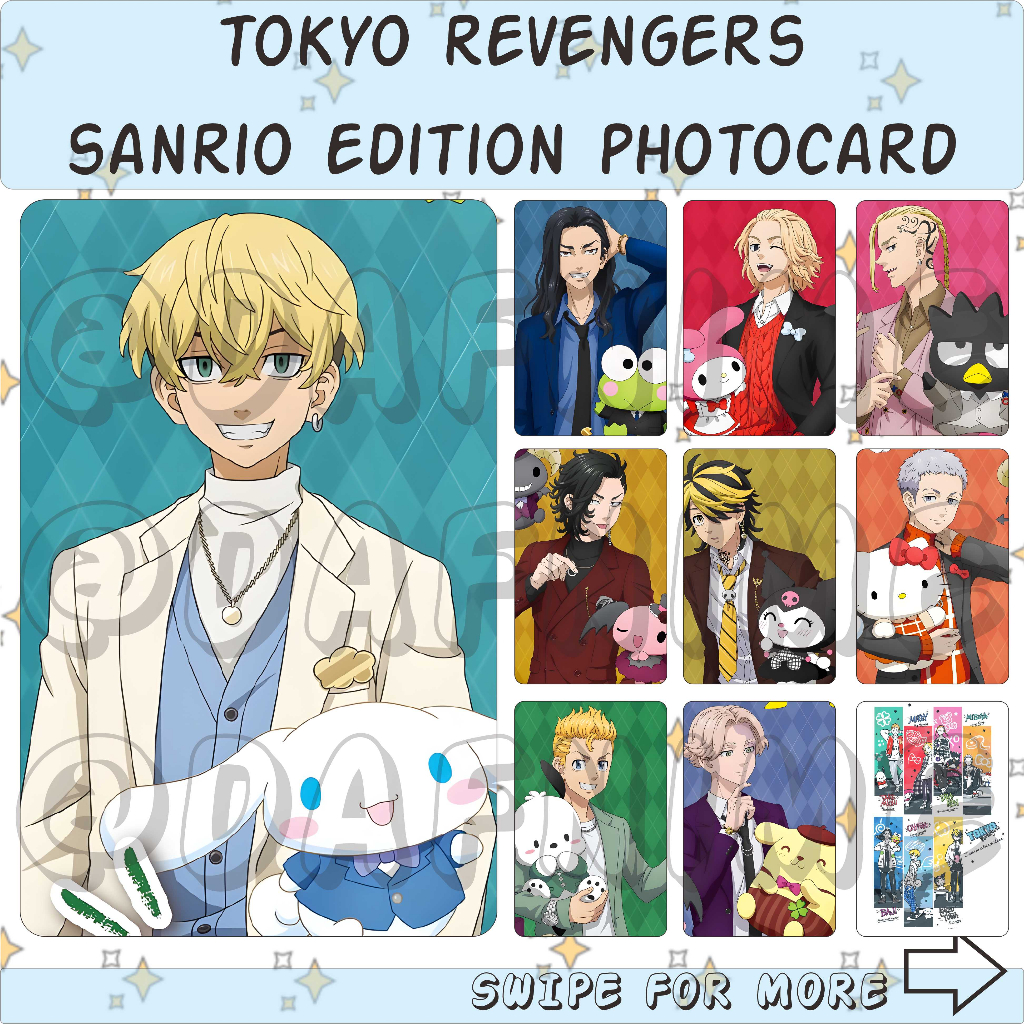 Jual TOKYO REVENGERS SANRIO EDITION PHOTOCARD ANIME | Shopee Indonesia