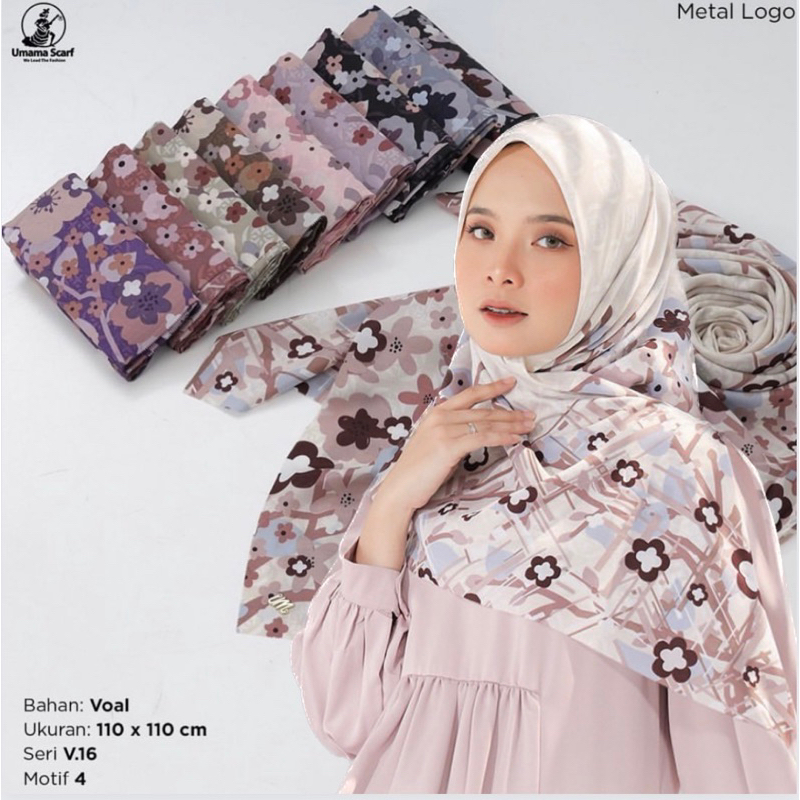 Jual Segiempat Voal JAPAN / Voal OSAKA Voal MOTIF metal logo By UMAMA ...