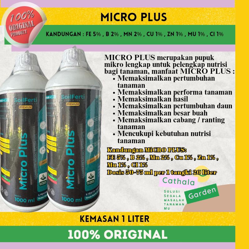Jual MICRO PLUS KEMASAN 1 LITER | PUPUK NUTRISI NPK MIKRO LENGKAP UNTUK ...