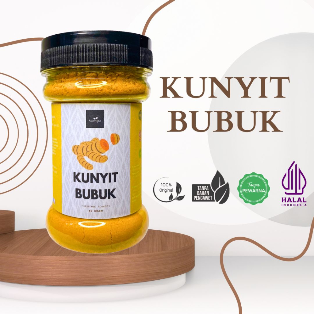 Jual KUNYIT BUBUK / Turmeric Powder Rempah Dapur dan Bumbu Masak Botol ...