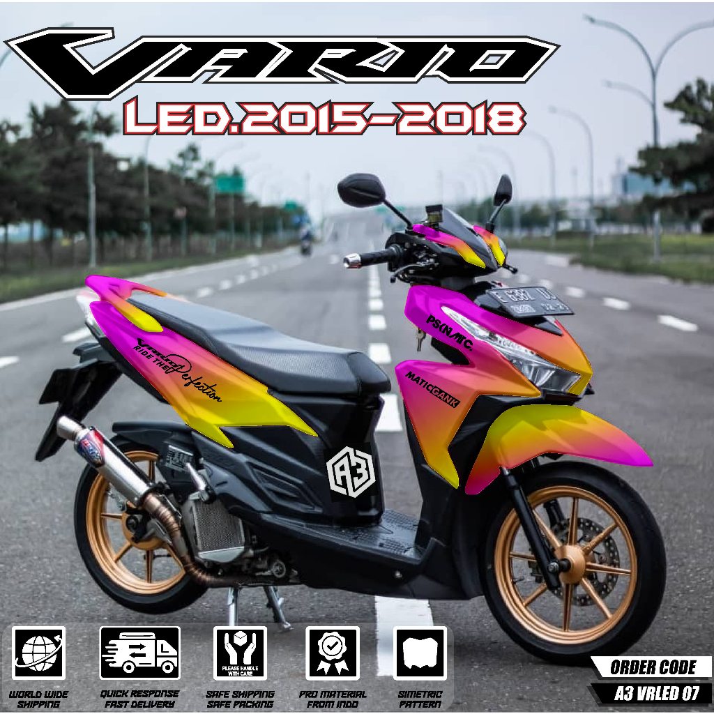 Jual Decal Sticker Vario led 125 150 full body 2015/2016/2017 - Decal ...