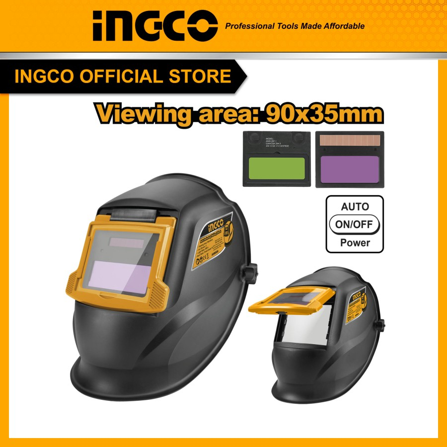 Jual Helm Las Otomatis Auto Dark INGCO AHM009 Welding Helmet Topeng ...