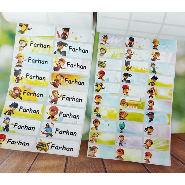 Jual Label Nama Waterproof BOBOIBOY | Shopee Indonesia