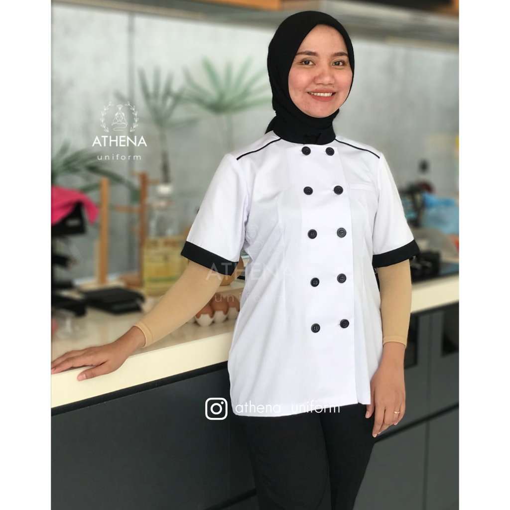 Jual Atasan Baju Chef / Seragam Chef / Kemeja Koki / Kemeja Chef / Chef ...