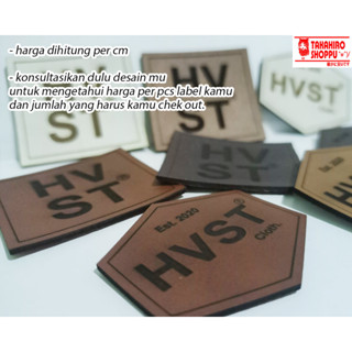 Jual Label Kulit Sintetis Custom Grafir I Tag Kulit Imitasi I Brand ...