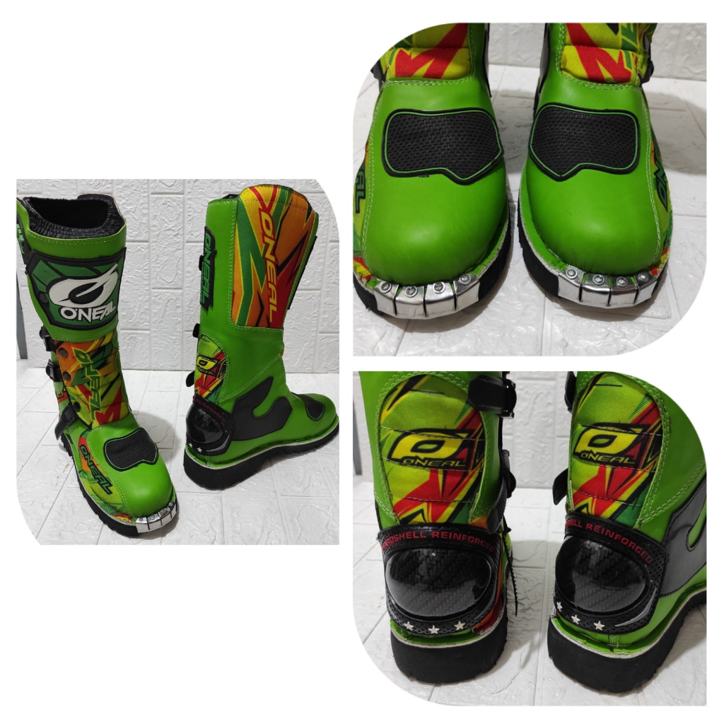 Jual promo cuci gudang sepatu trail cross printing ujung besi | Shopee ...