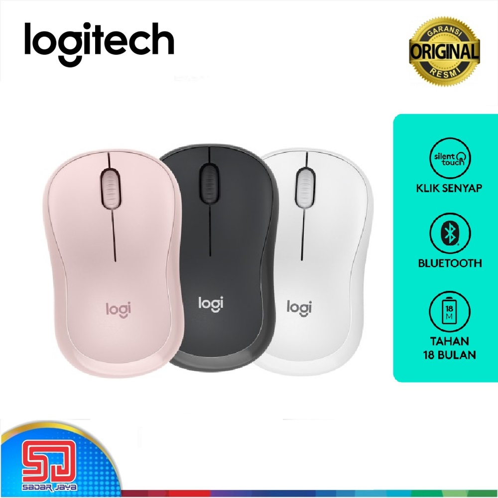 Jual Logitech M240 Silent Touch Mouse Bluetooth Tidak Bunyi Klik Tanpa ...