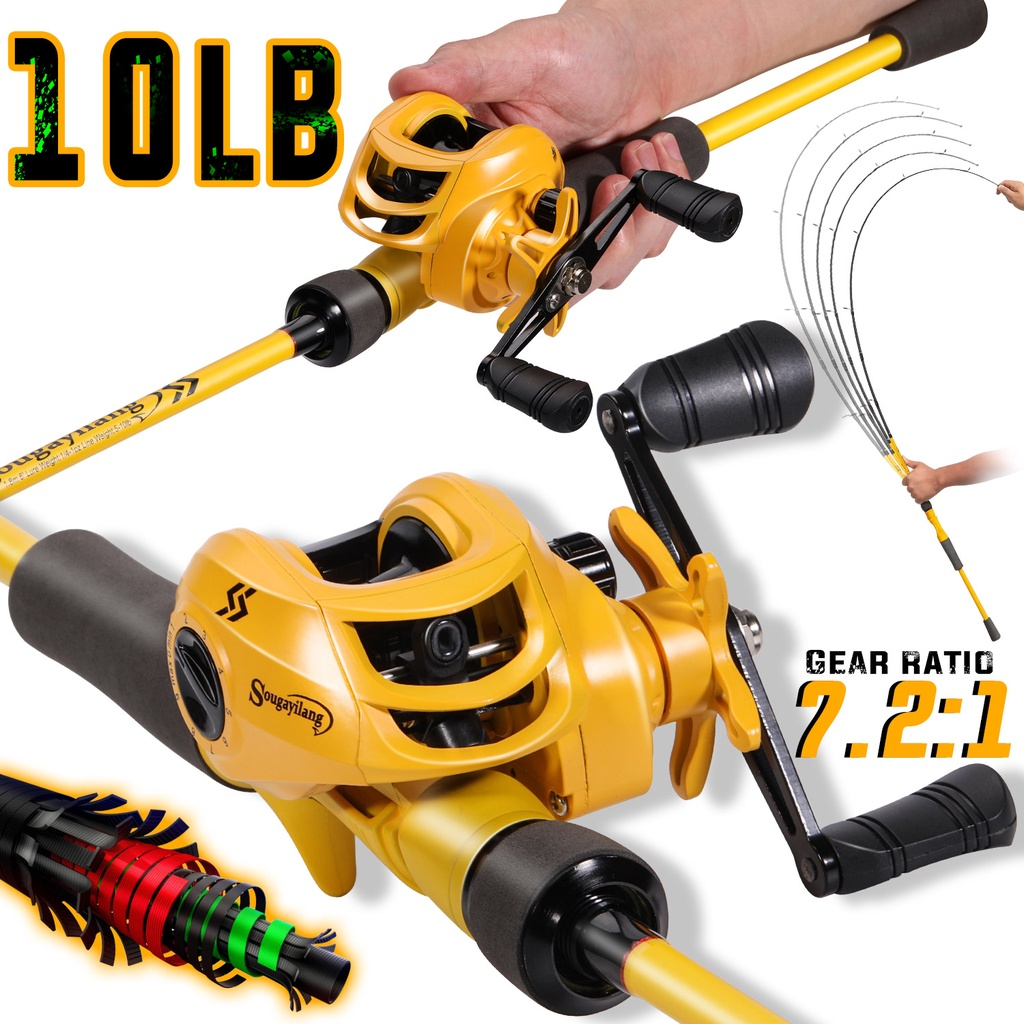 Jual Reel Baitcasting Bahan Metal Kapasitas 10kg/22lb Untuk Memancing ...