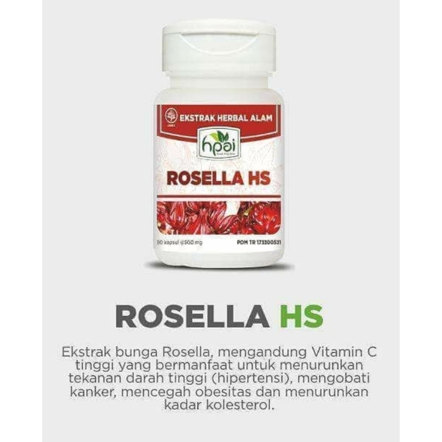 Jual Rosella HS isi 50 Kapsul Original HNI HPAI | Shopee Indonesia