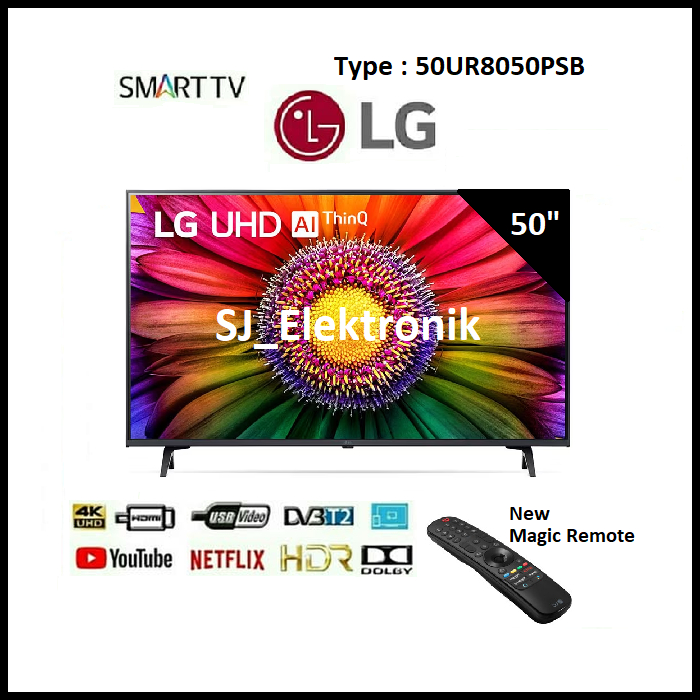 Jual LED TV LG 50 Inch 50UR8050PSB - 50UR8050 Real 4K Smart UHD TV | Shopee Indonesia