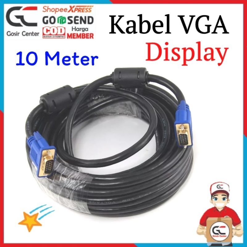 Jual KV4G | kabel vga 10 meter | ZK | Shopee Indonesia