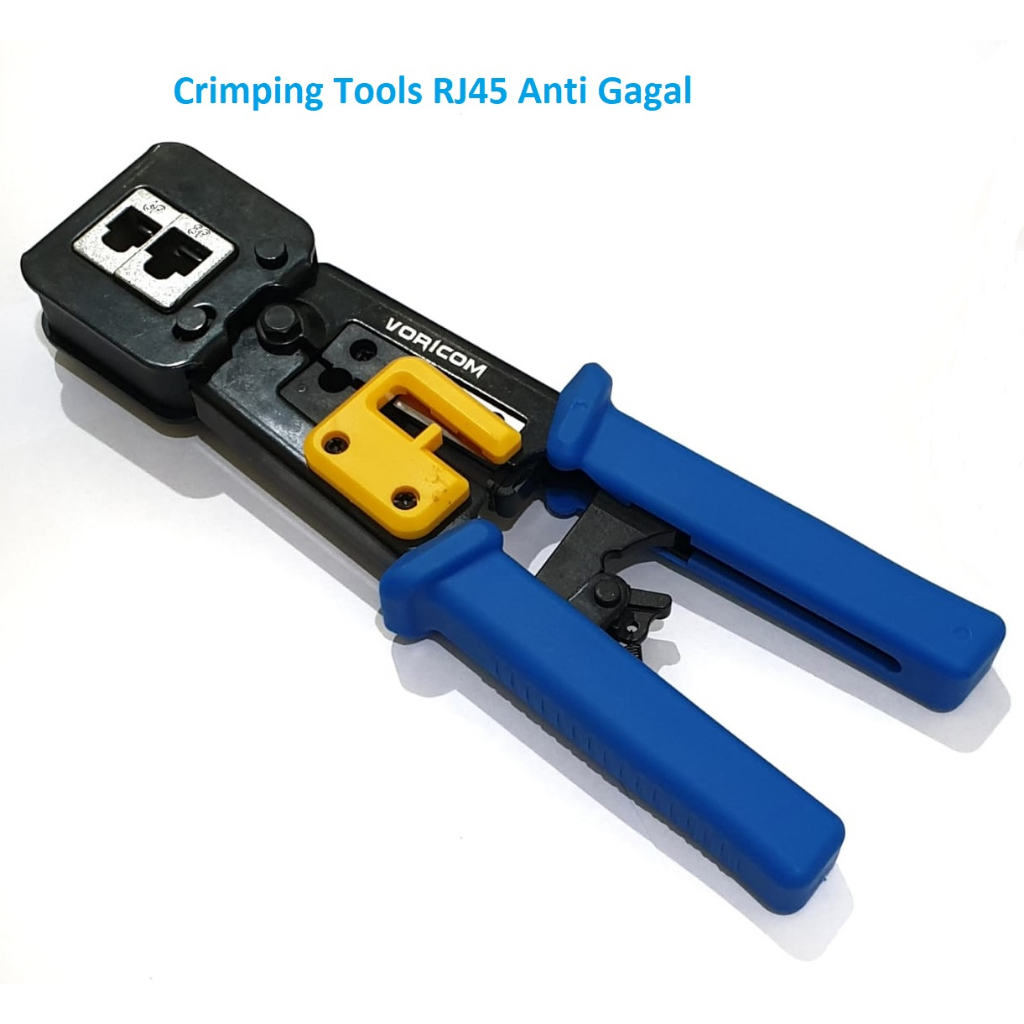 Jual Tang Crimping Tools RJ45 CAT5 CAT6 RJ11 ANTI GAGAL with Cutter ...