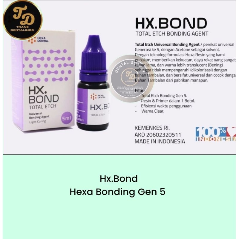 Jual Hexa Bonding HX-Bond Gen 5/Universal Bonding Etching | Shopee ...
