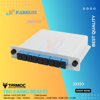 Jual Tarmoc Splitter FO 1:8 SC/UPC | Splitter 1:8 Box Cassette Fiber ...