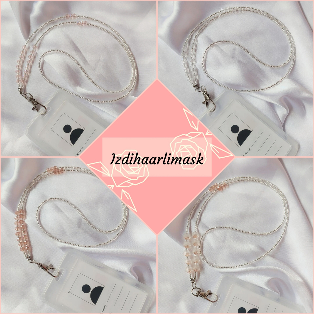 Jual " PART IV " LANYARD STRAP KALUNG NAME TAG ID CARD MANIK BEADS ...