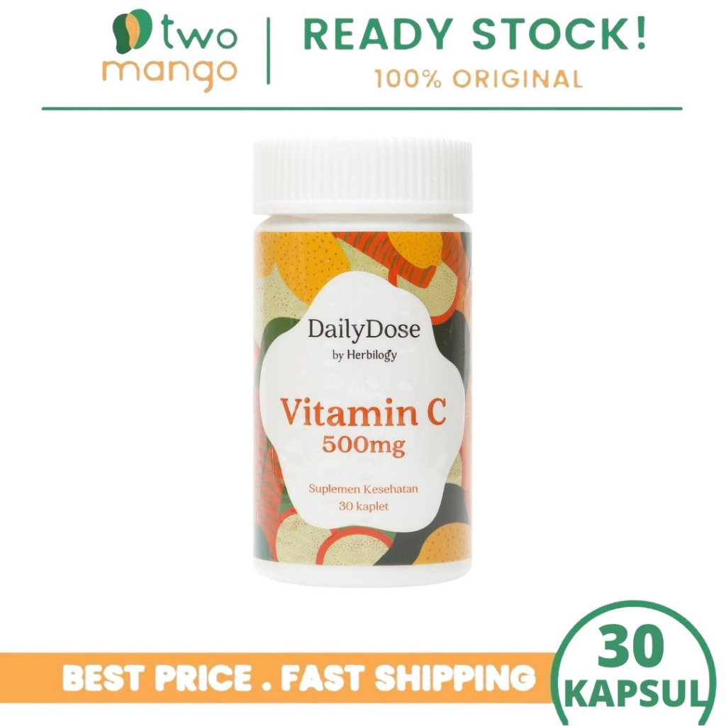 Jual HERBILOGY DAILYDOSE VITAMIN C 500 MG 30 TABS | Shopee Indonesia