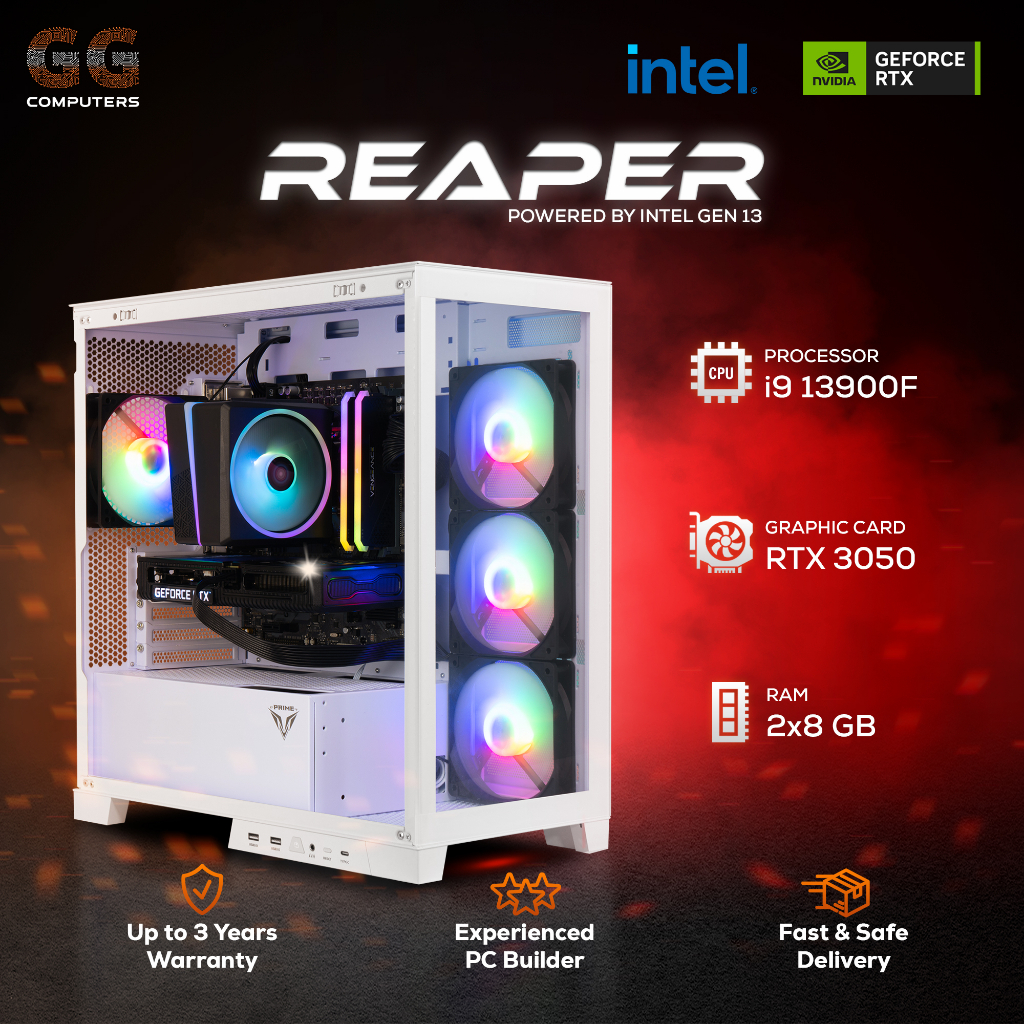 Jual PC Gaming Intel | i9-13900F| RTX 3050 12GB | 16GB RAM | 256GB NVMe ...