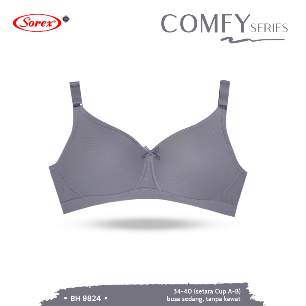 Jual Sorex Bra Tanpa Kawat Busa Kait 3 Cup A-B Full Cup Nilon Mix Comfy ...
