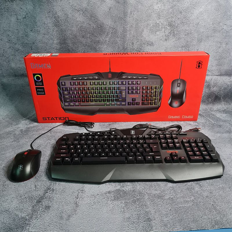 Jual Gamen Keyboard Mouse Gaming Combo Station II | Shopee Indonesia