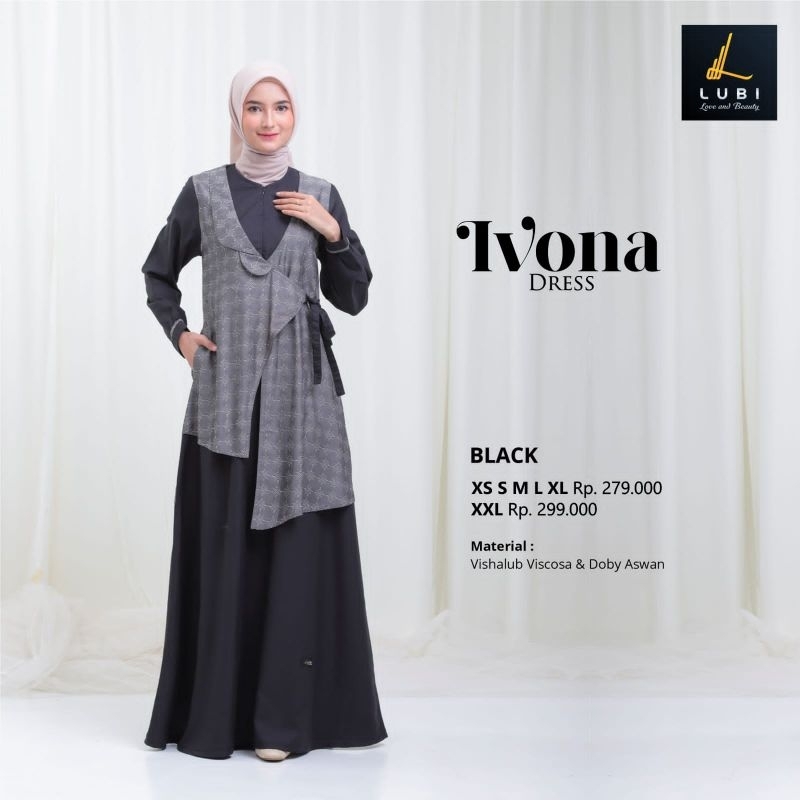 Jual Lubi Ivona Dress Dress Lubi Gamis Lubi Gamis Motif Gamis Terbaru ...