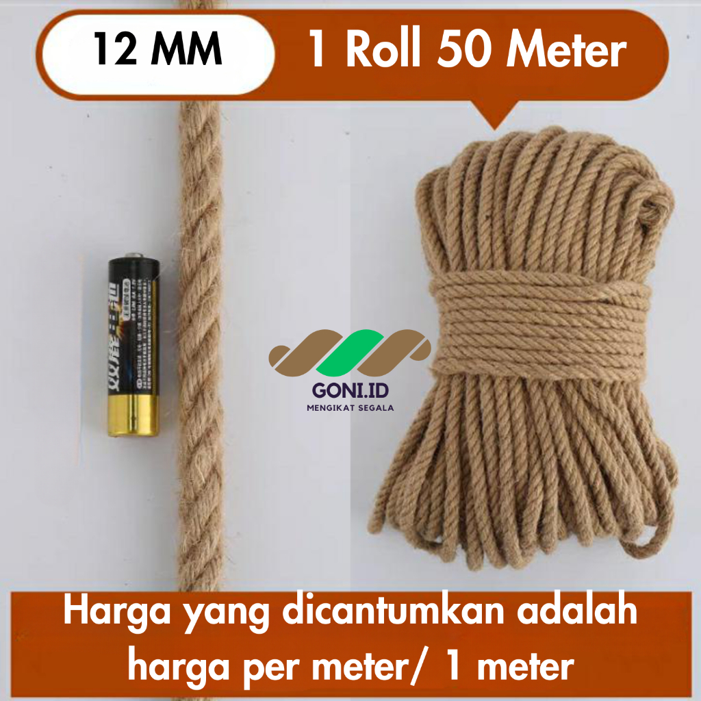 Jual Tali rami 3mm s/d 14mm PER METER Tali goni / Garukan Kucing / Tali ...