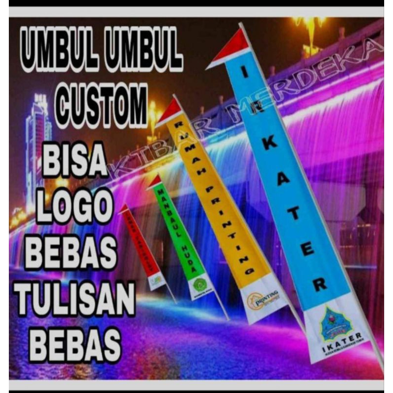 Jual Umbul Umbul Costum Logo Sama Tulisan | Shopee Indonesia