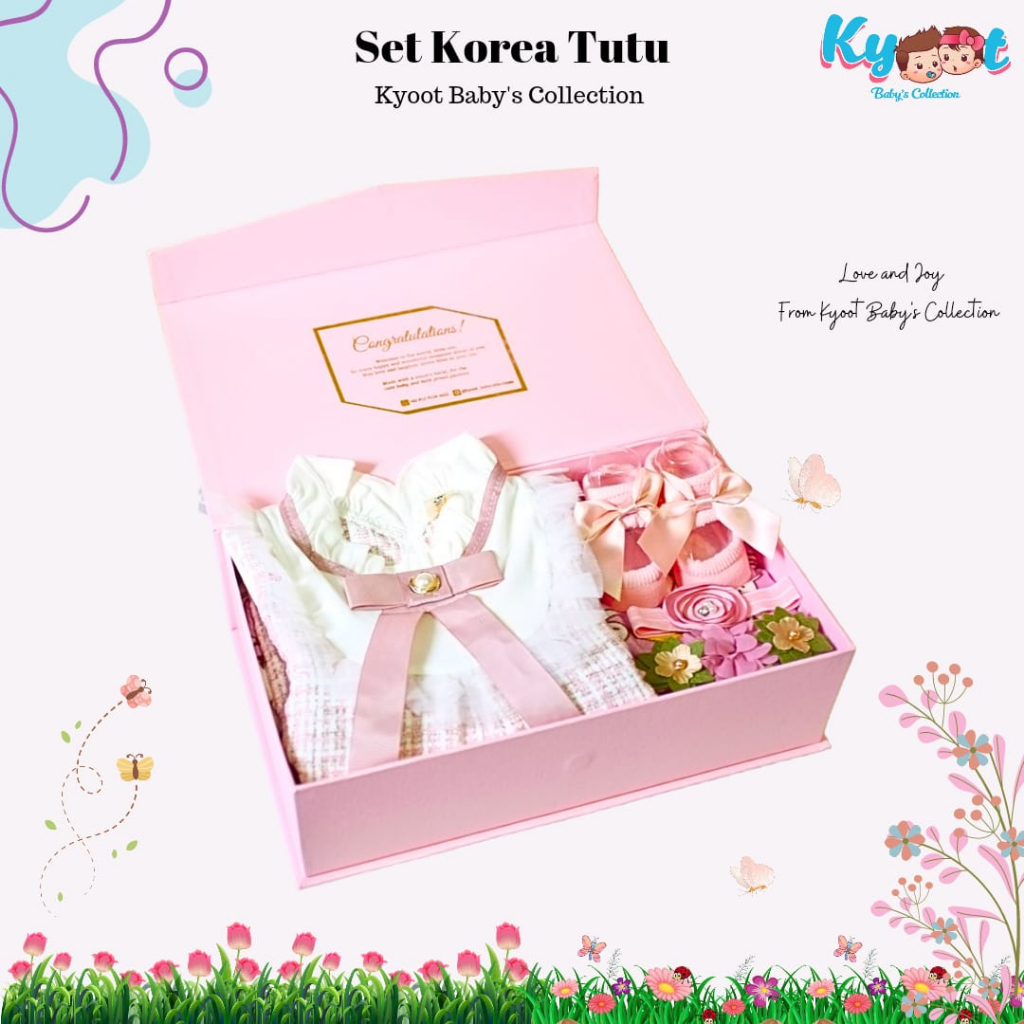Jual Kyoot baby's collection-set korea tutu hampers baby girl | Shopee ...