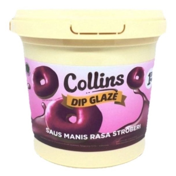 Jual COLLINS DIP GLAZE DENGAN ANEKA RASA KEMASAN PABRIK 1KG/ COKLAT ...