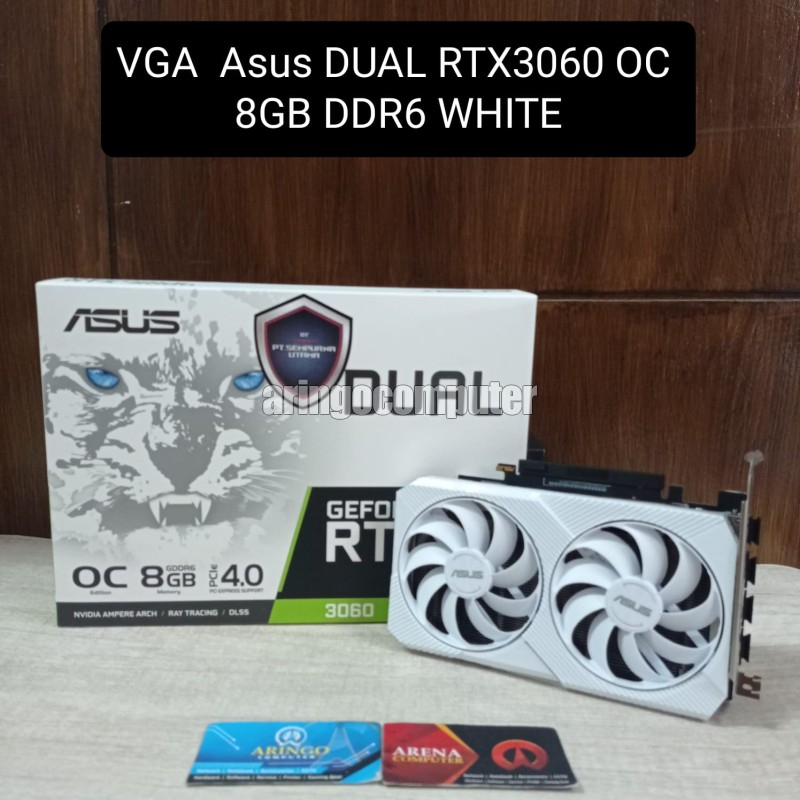 Jual VGA Asus DUAL RTX3060 OC 8GB DDR6 WHITE | Shopee Indonesia