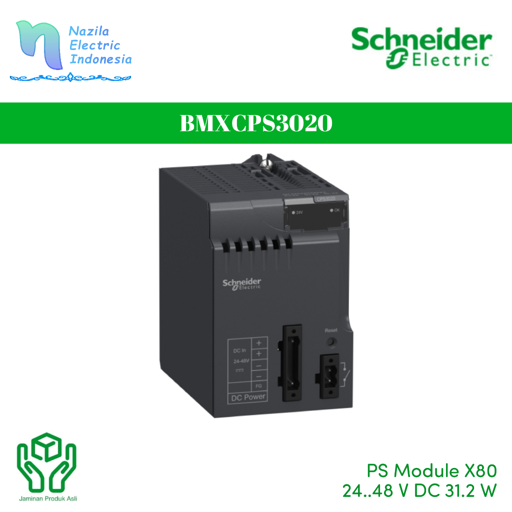 Jual Schneider BMXCPS3020 Power Supply X80 24-48V 31.2W Original ...
