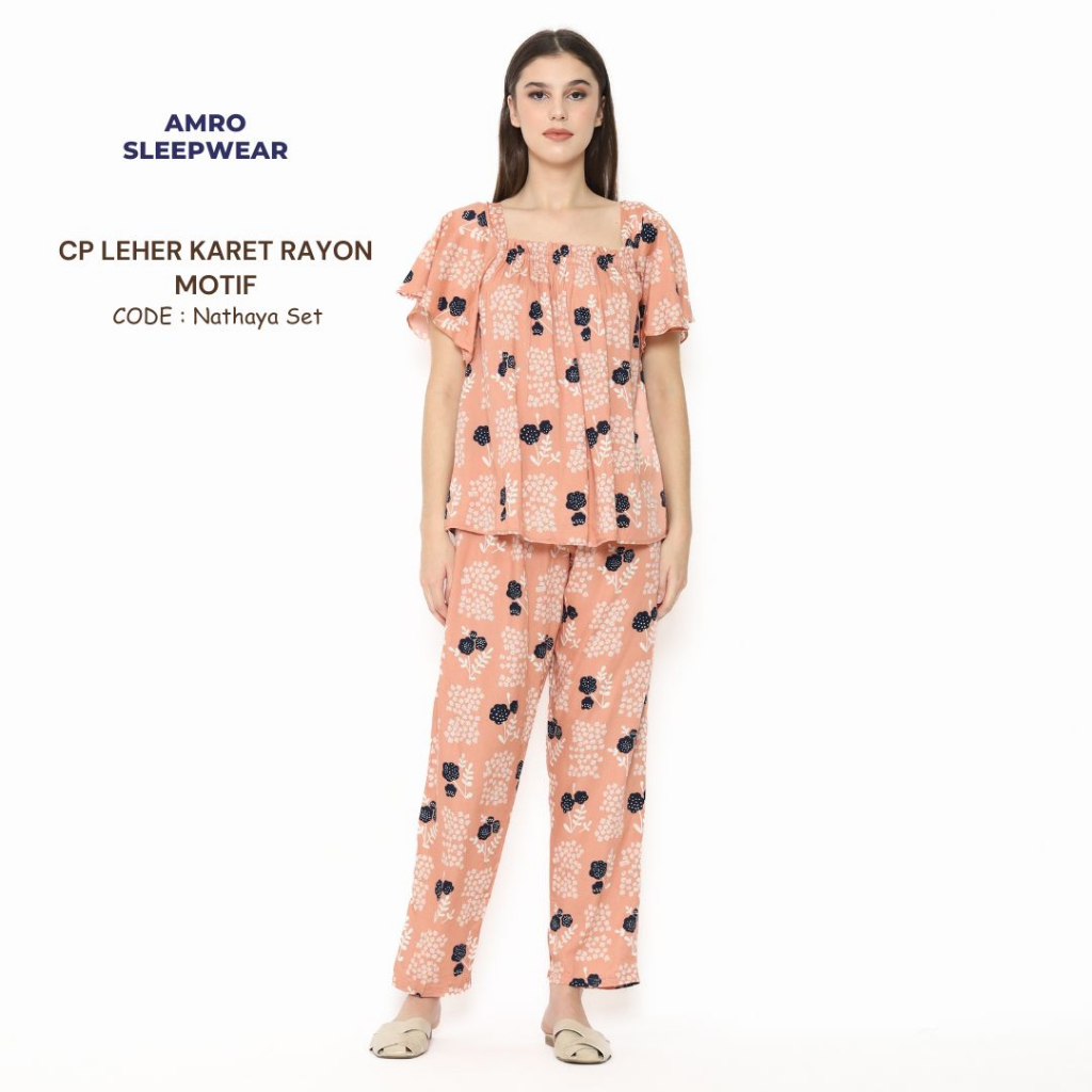 Jual AMRO SLEEPWEAR - NATHAYA SET - ONE SET LEHER KARET - CP LEHER ...
