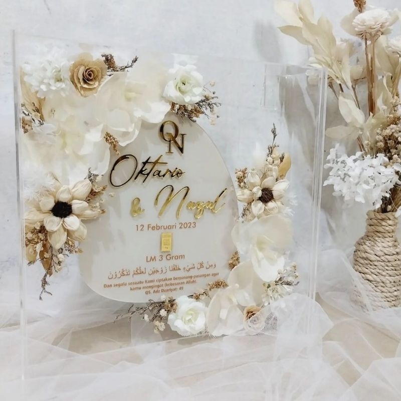 Jual [size 30x30] @crisanmahara_id Bingkai mahar Seserahan nikah ...