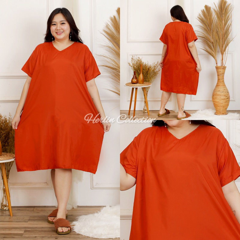 Jual [LD120] DASTER DRESS Jumbo XXL BIG SIZE Lengan Pendek - Banyak ...