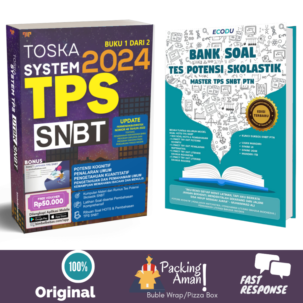 Jual ⚜ [utbk 2023 2024] ⚜ Modul Bebas 7 Subtest Toska System Snbt Tps