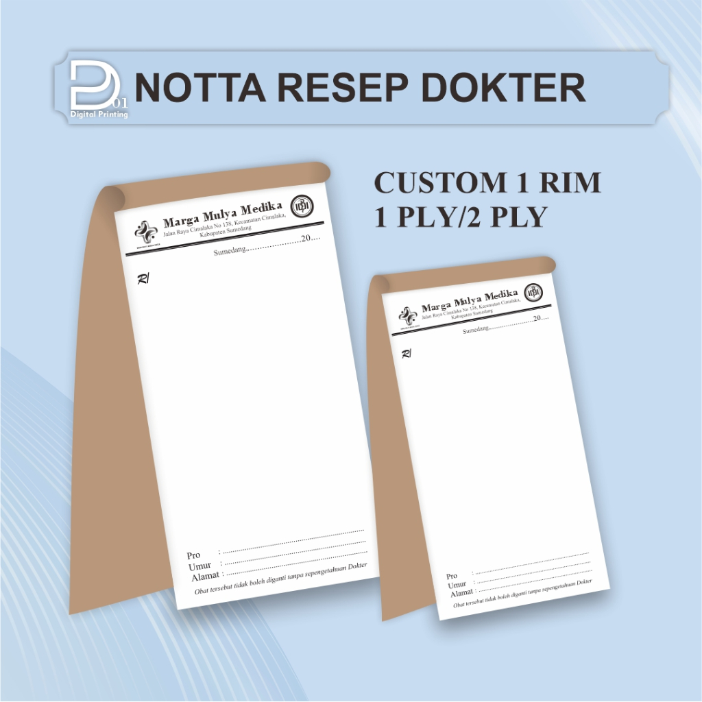 Jual Blangko Buku Nota Resep Pemeriksaan | Shopee Indonesia