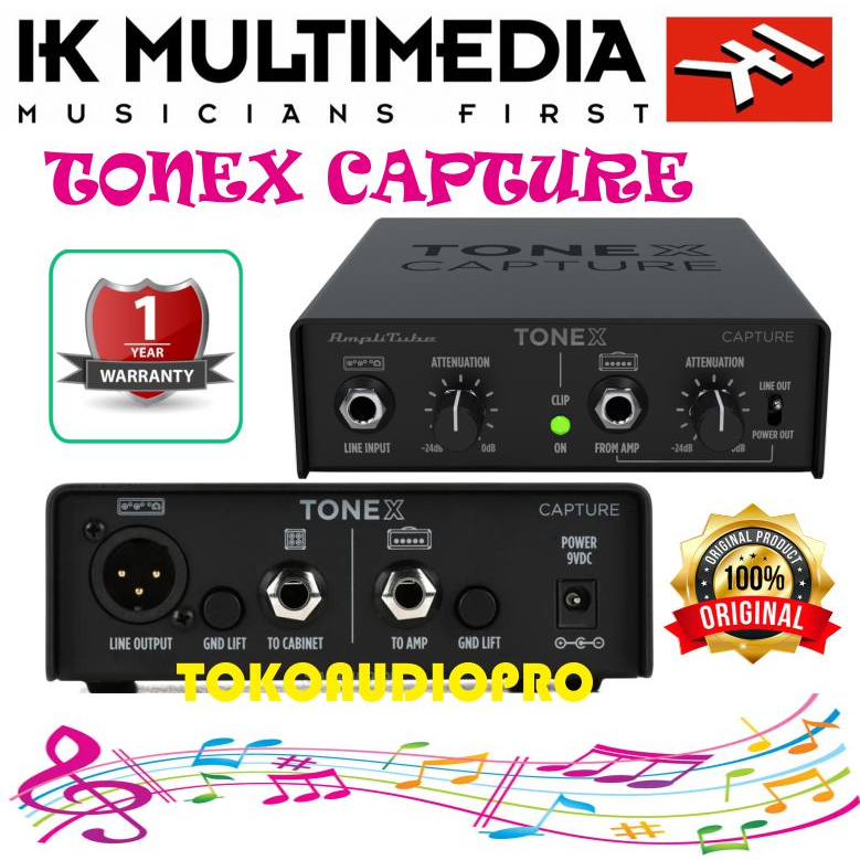 Jual IK Multimedia TONEX Capture Tone Modeler and Re-amp Box | Shopee ...