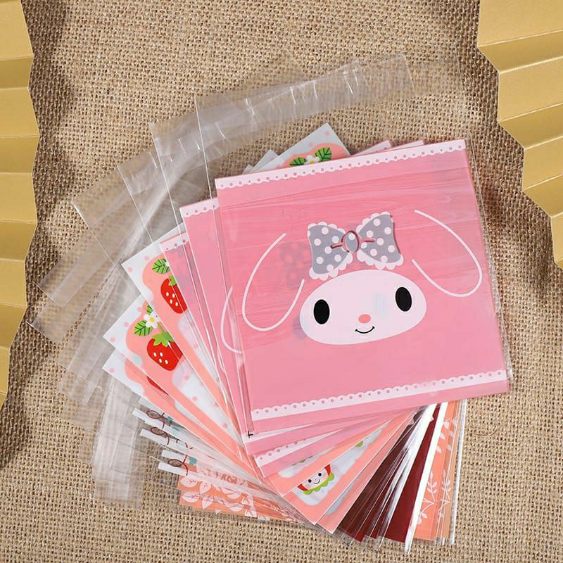 Jual Plastik Snack Lucu // Plastik Kue Lucu // Plastik cookies uk.7x7cm ...