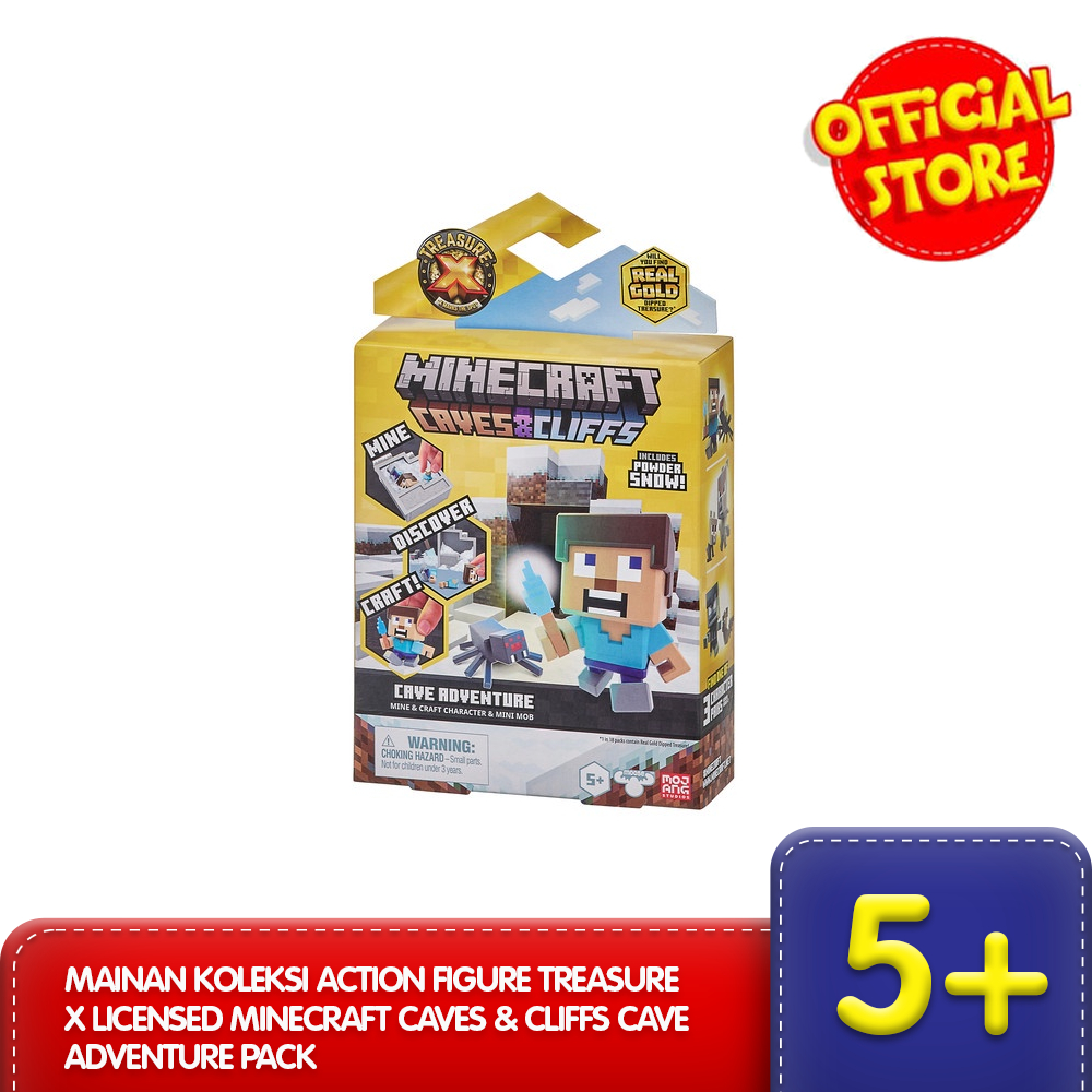 Jual Mainan Koleksi Action Figure Treasure X Licensed Minecraft Caves ...
