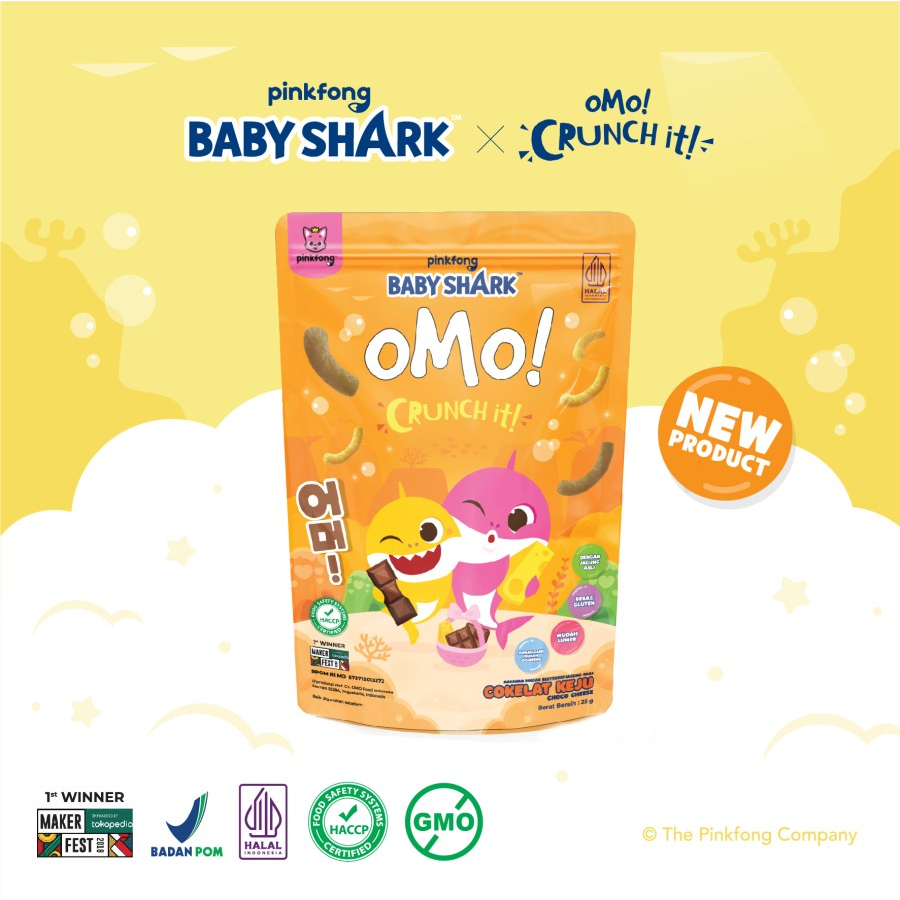 Jual OMO! - Crunch It - Snack Sehat Bayi Baby Shark - Pinkfong Series - Snack Sehat Bayi ...