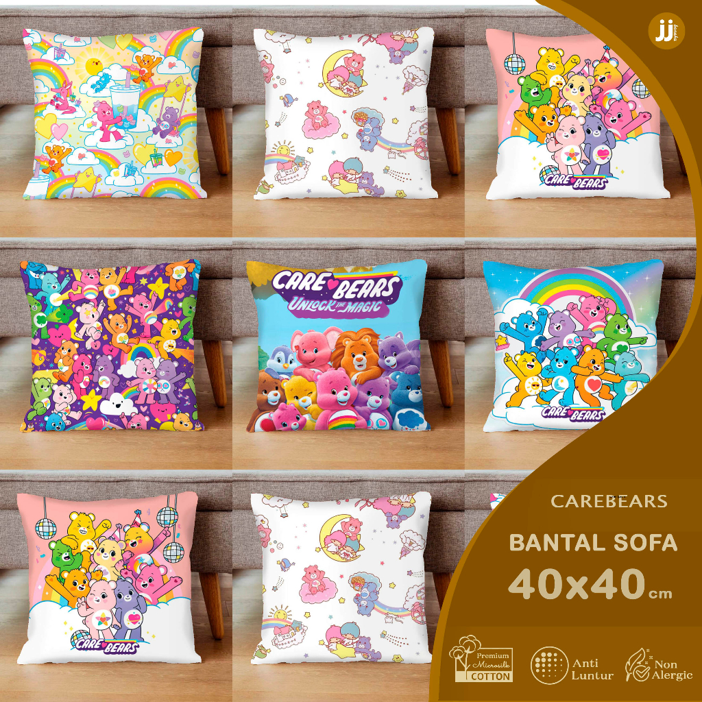 Jual BANTAL SOFA PRINT MOTIF CAREBEARS 40x40 cm Care Bears Teddy Bear ...