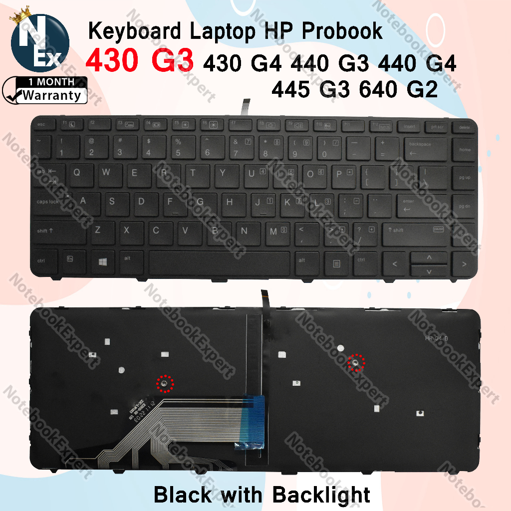 Jual Keyboard HP Probook 430 G3 430 G4 440 G3 440 G4 Black with ...