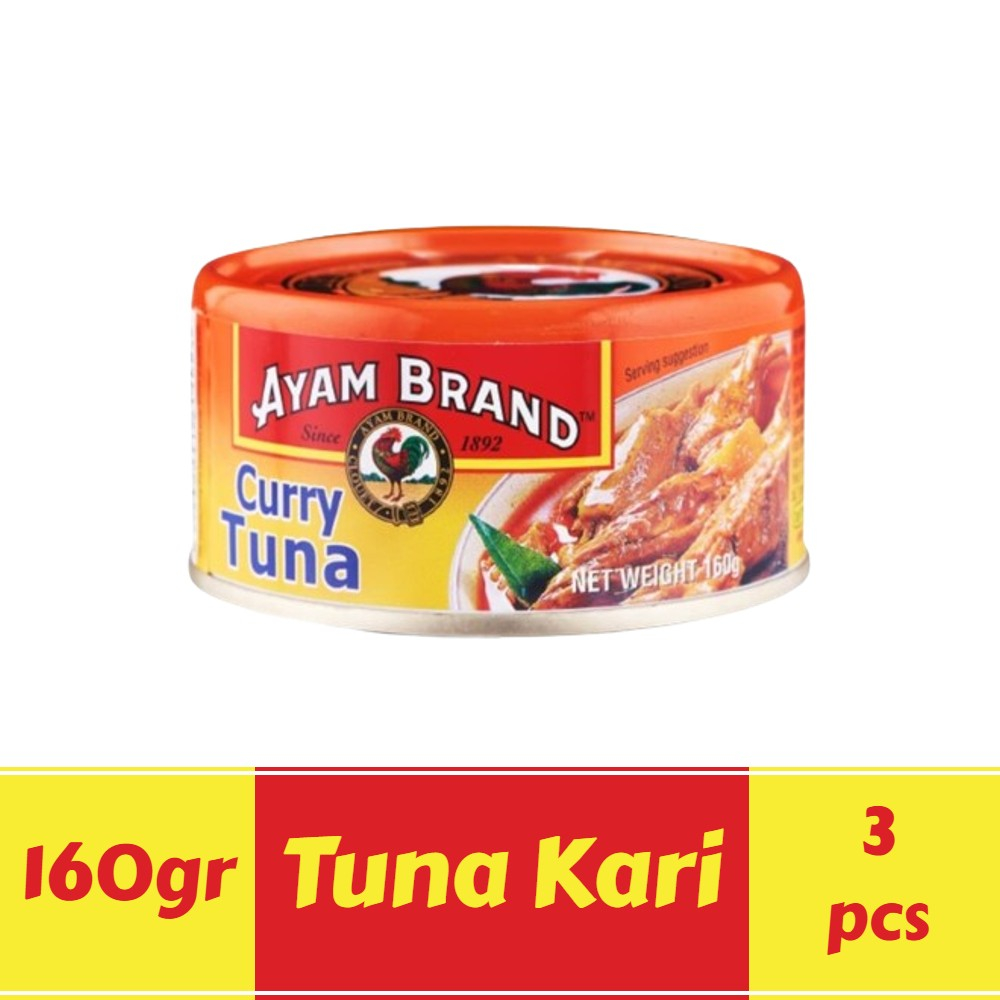 Jual Ayam Brand - Ikan Tuna Kaleng Kari 3 pcs 160gr | Shopee Indonesia