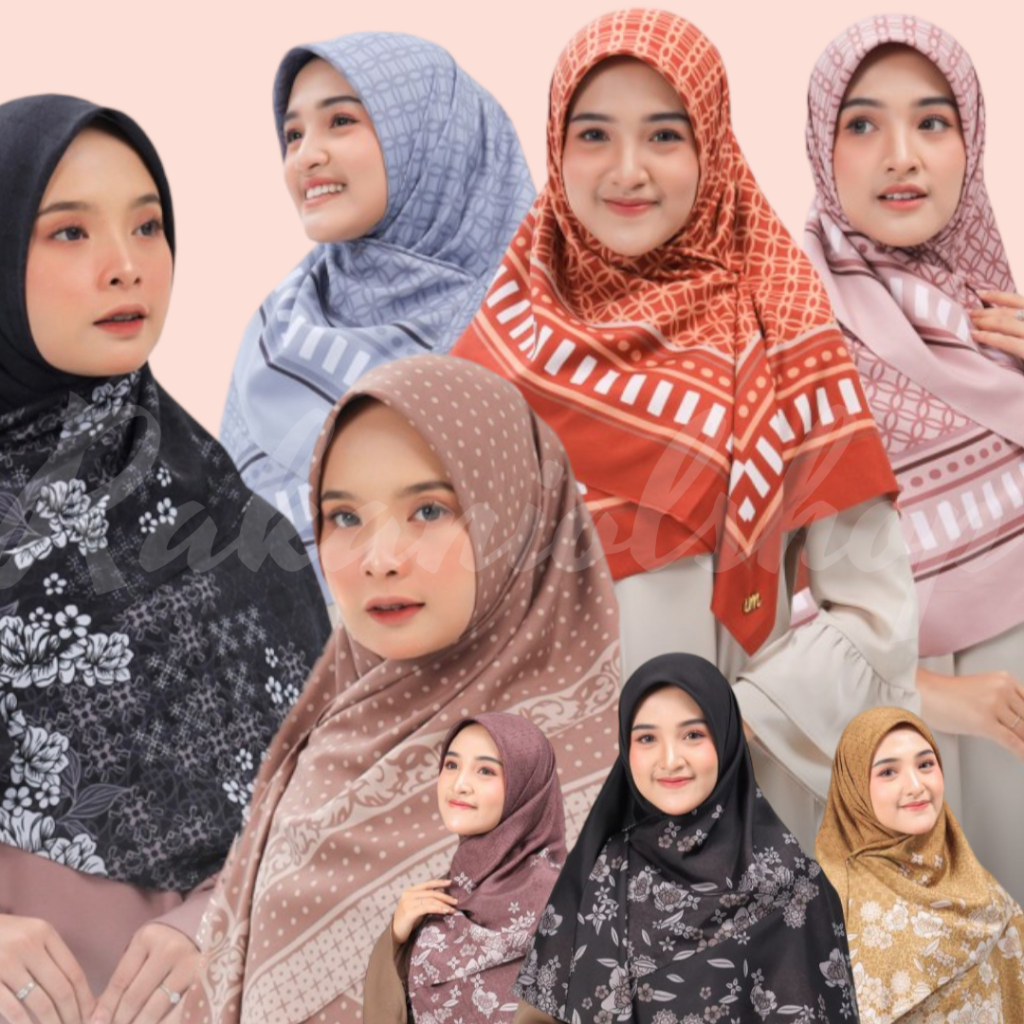 Jual Paket Hijab Motif ukuran 130 x 130 Azara / Umama | Shopee Indonesia