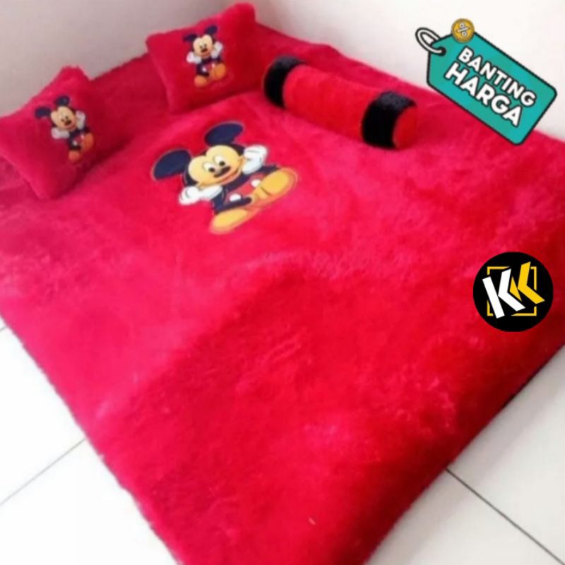 Jual Surpet Karakter Full Set | Kasur Lantai Bulu Rasfur Tebal | Kasur ...
