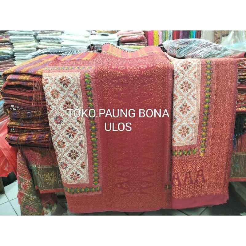 Jual SONGKET PALEMBANG TIGA NEGERI BENANG TEMBAGA.WARNA PUTIH TUPPAL ...