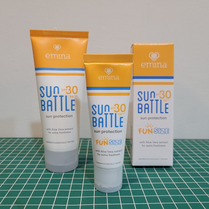 Jual Emina Sun Battle SPF 30 PA+++ Sunscreen 30ml 60ml | Shopee Indonesia