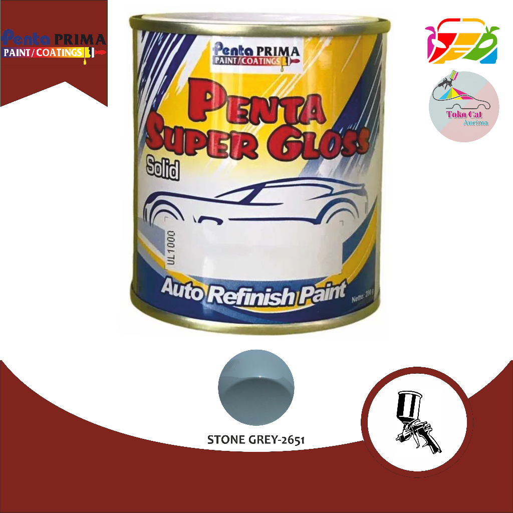 Jual CAT DUCO CAT MOBIL PENTAGLOS SOLID STONE GREY-2651 ORIGINAL REPACK ...